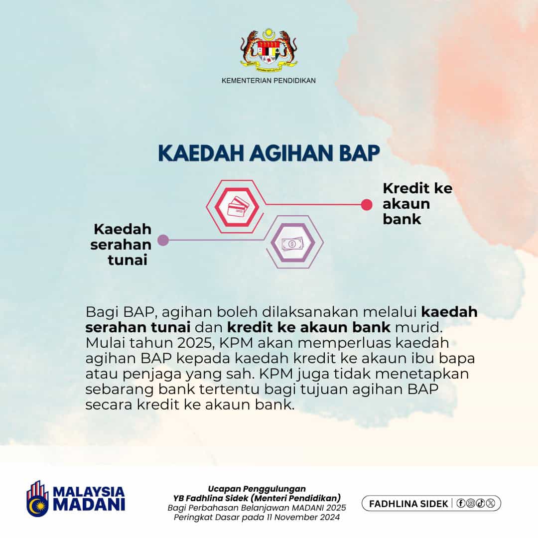 BAP 2025 : Bantuan Awal Persekolahan Tahun 2025 (RM 150) | KERJAKINI