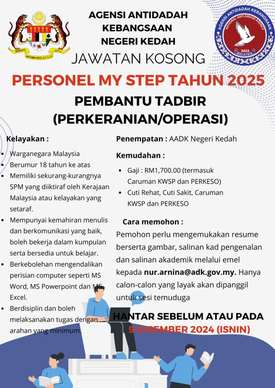 Jawatan Kosong AADK 2025: Agensi AntiDadah Kebangsaan | KERJAKINI
