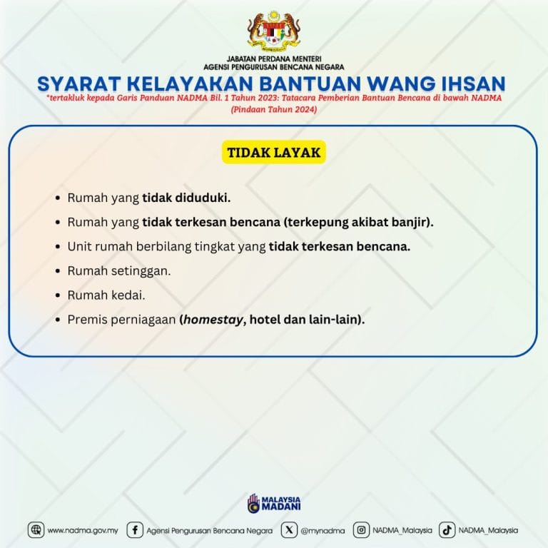 NADMA : Bantuan Wang Ihsan (BWI) RM1000 | KERJAKINI