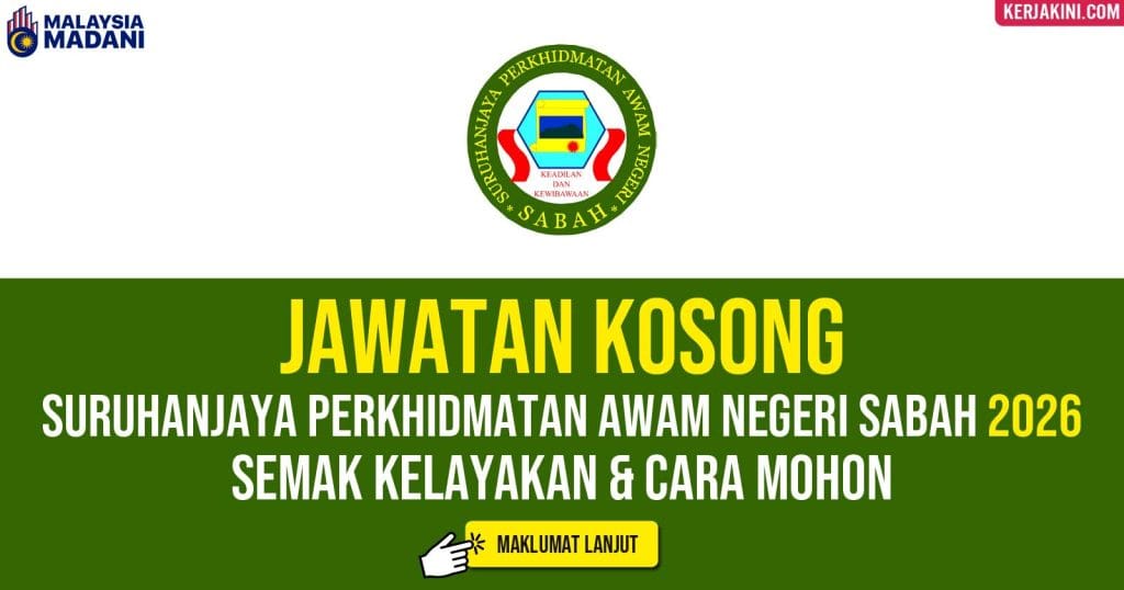 Jawatan Kosong ESPANS Sabah 2026 | KERJAKINI